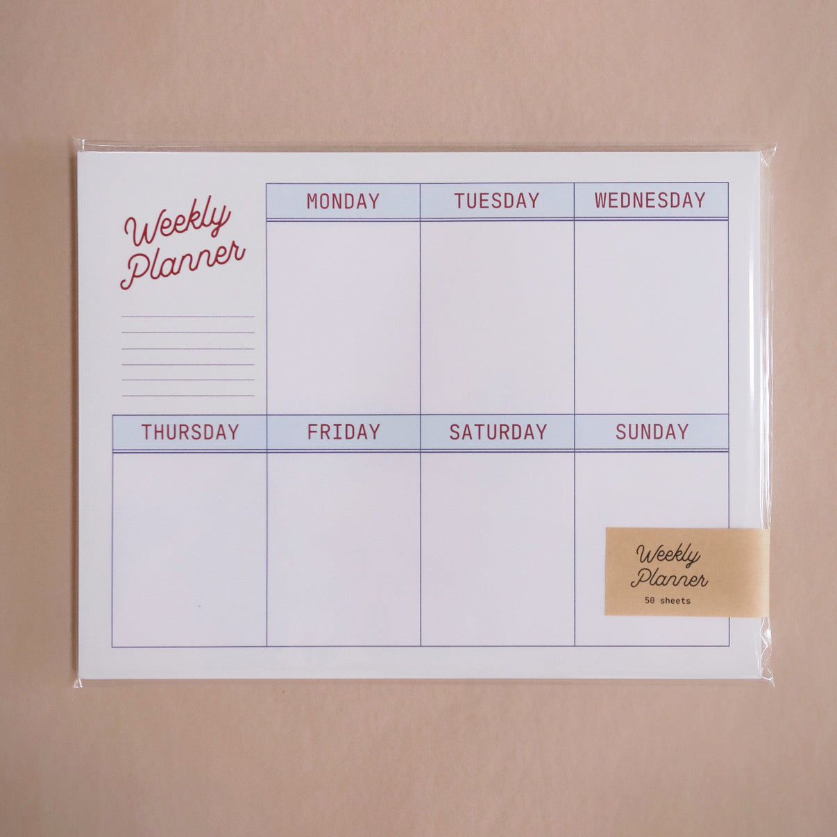 Weekly Planner Pad – Elevation Goods