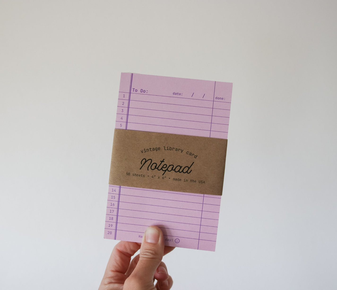 Library Card Notepads – Elevation Goods