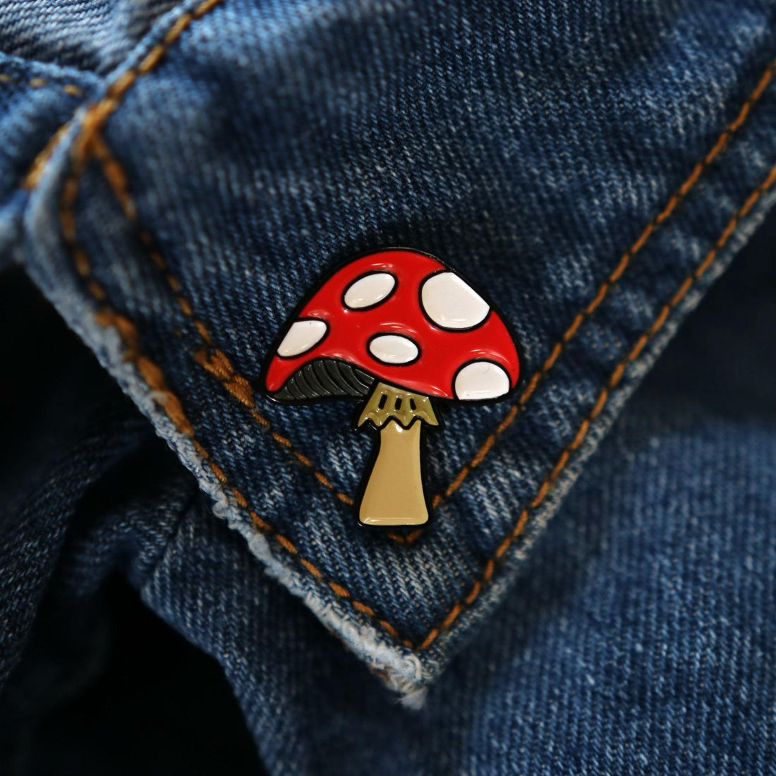 Mushroom Pins - Enamel – Elevation Goods